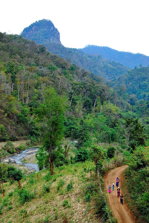 Street in mountain stock photo. Image of country, side - 53963512