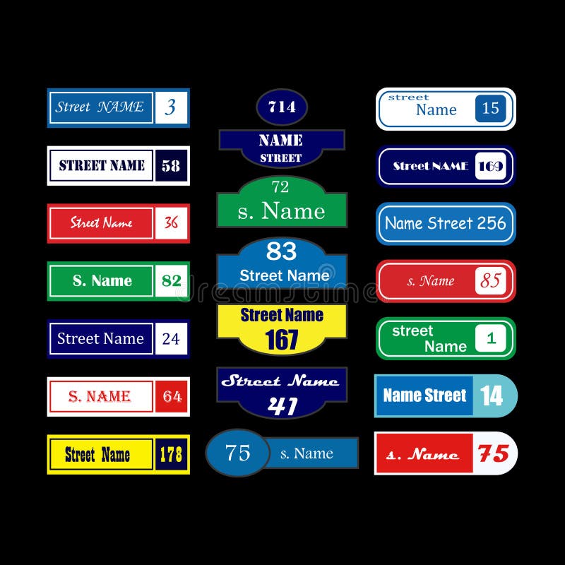 Blank Street Name Sign Stock Illustrations – 322 Blank Street Name Sign ...