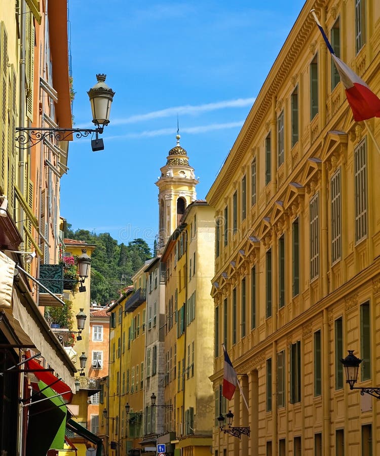 Street in Nice stock image. Image of history, picturesque - 12770109
