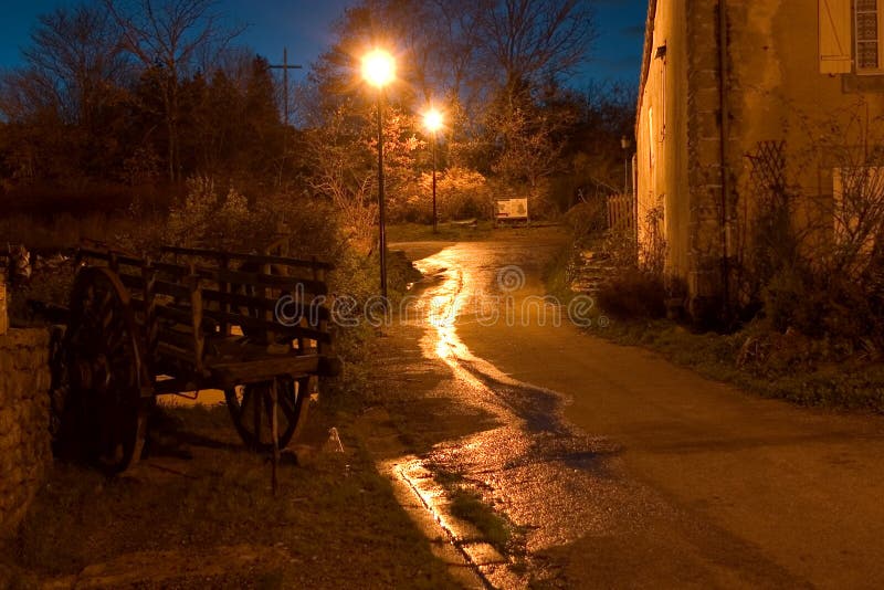 Street at night stock photo. Image of street, darckness - 4646556
