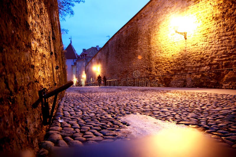 Street at night stock photo. Image of night, streetlamp - 7311086