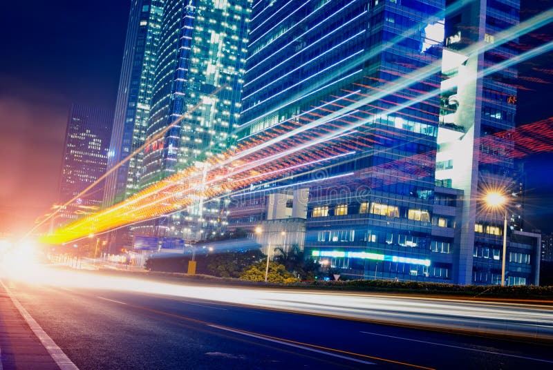 Street at night stock image. Image of illuminated, lens - 31733697