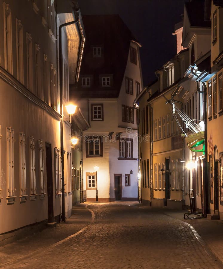 Street at night stock image. Image of destinations, cities - 43559905