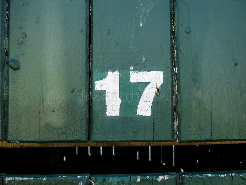 Street Number, 17 on Wooden Background Stock Image - Image of wood ...