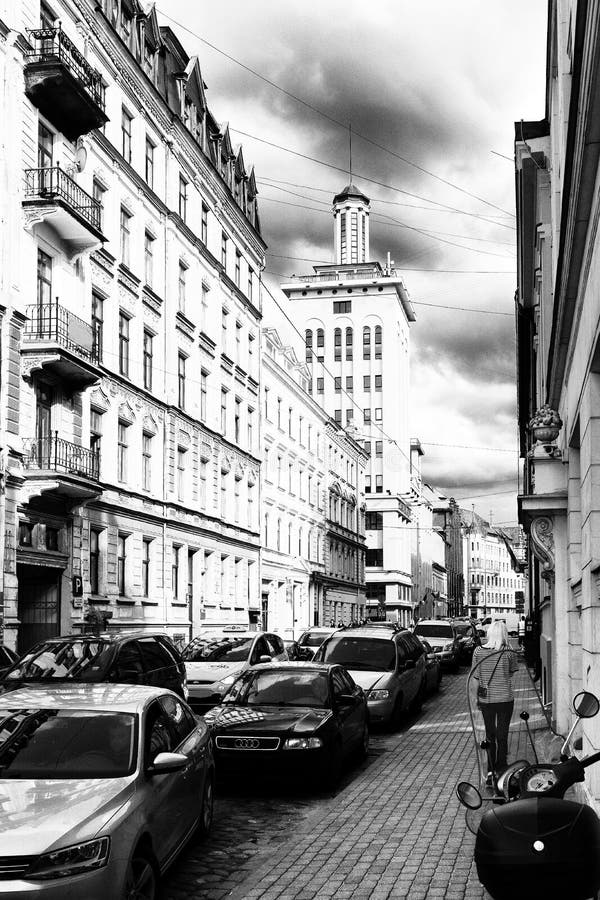 Street with Old Buildings of the Soviet Era Editorial Stock Photo ...