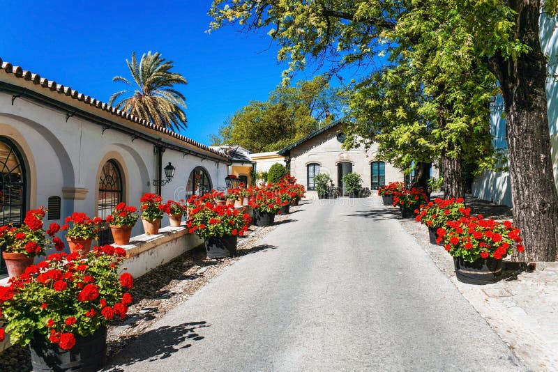 Street of Old Spanish Town. Stock Photo - Image of ancient, monument ...