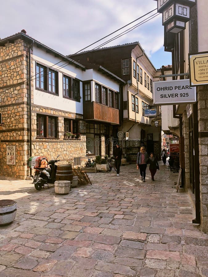 Old Town Ohrid editorial stock image. Image of city - 173525909