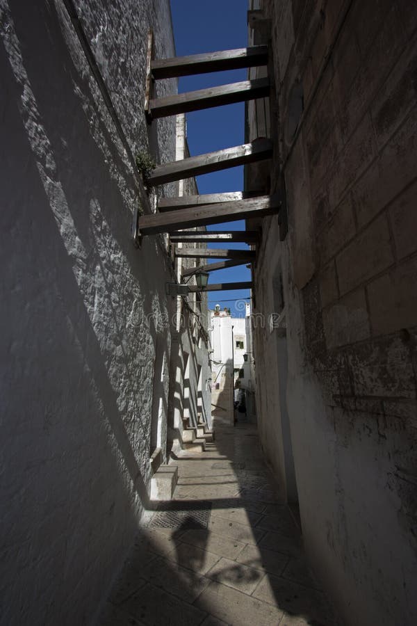 Street of ostuni stock photo. Image of street, salento - 16483066