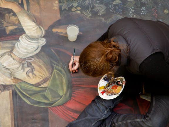 Street Painter Artist editorial photography. Image of paints - 21778377