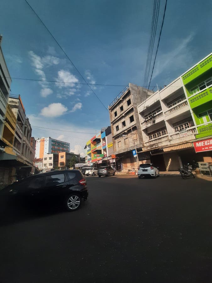 Street Panorama of jambi editorial photography. Image of phone - 200289472