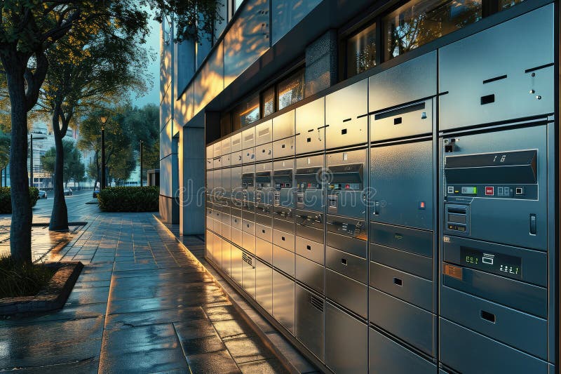 Street Parcel Locker, Self Post Box, Parcel Locker Box, Automatic ...