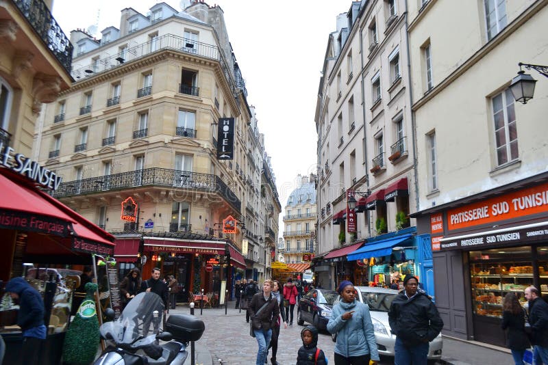 Street in Paris editorial stock image. Image of france - 29498369