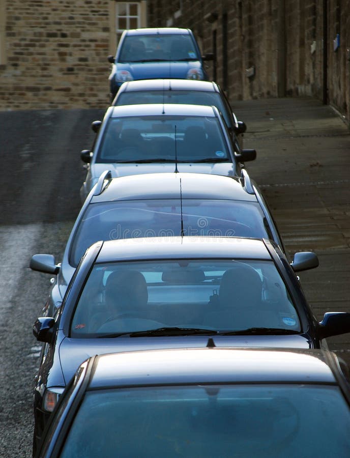 On-street parking stock photo. Image of windows, close - 7282792