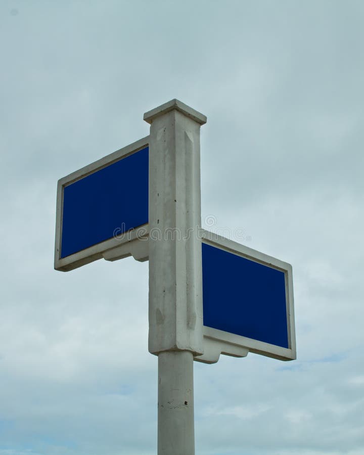 Street pointer stock image. Image of road, sign, blue - 48253029