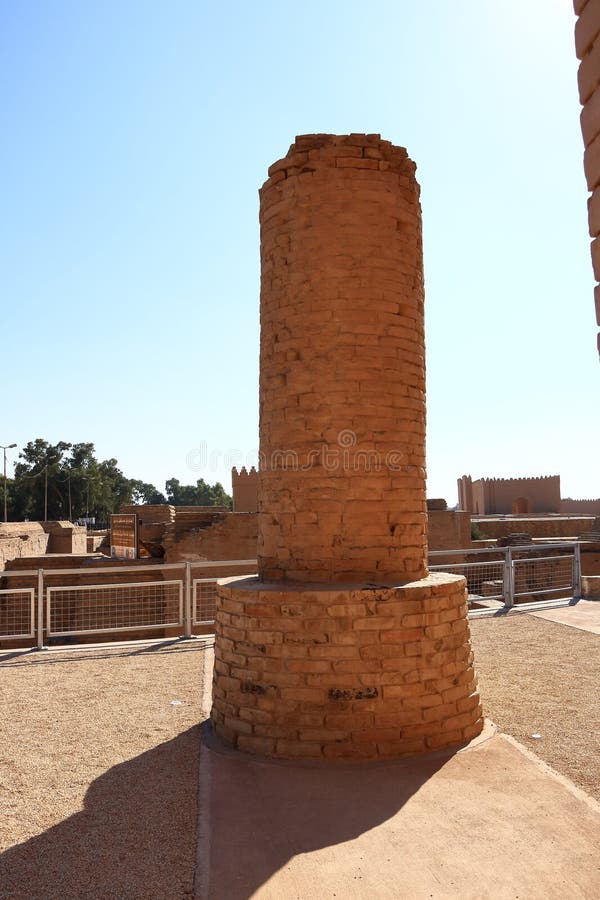 Street of Procession in the Ancient City of Babylon, Iraq Stock Photo ...