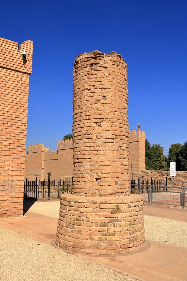 Street of Procession in the Ancient City of Babylon, Iraq Stock Image ...