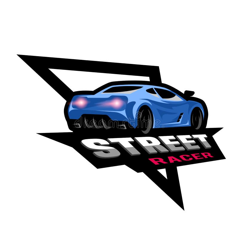 Night Street Racer, Emblem, Logo. Stock Vector - Illustration of power ...