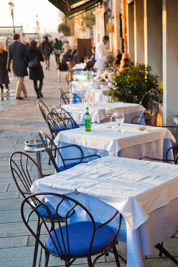 Street Restaurant in Venice Stock Photo - Image of venice, facade: 29102702