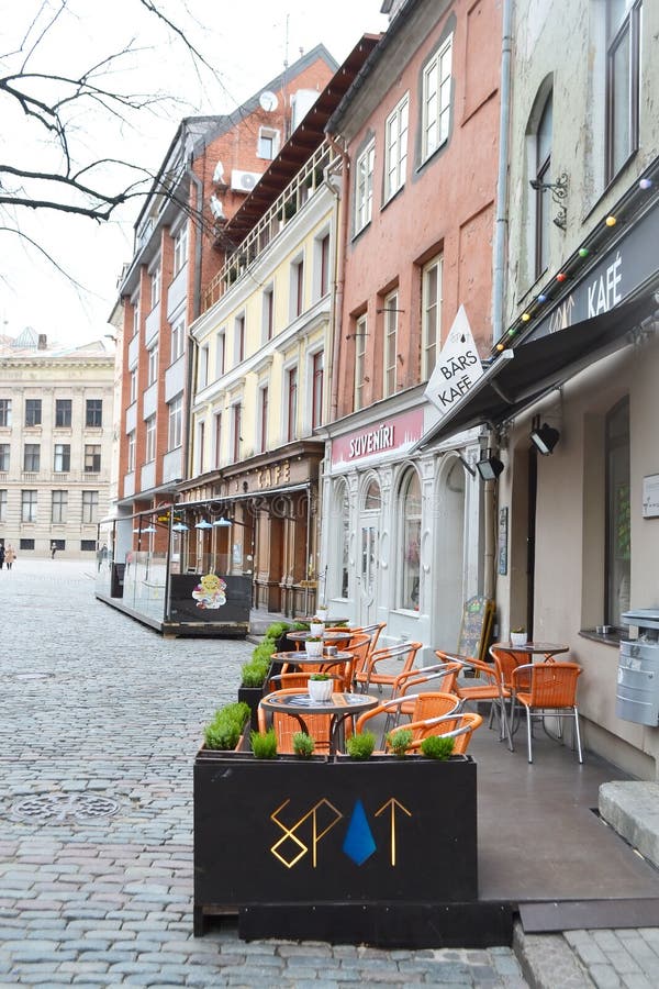 Street in Riga. editorial photo. Image of urban, building - 53270286