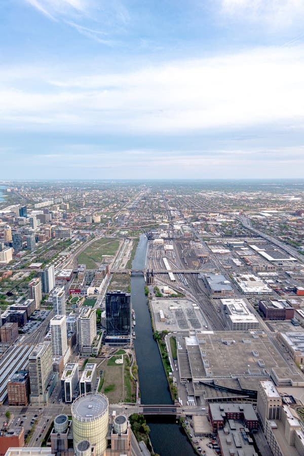 Street and Riverview Scenes in Downtown Chicago Stock Image - Image of ...