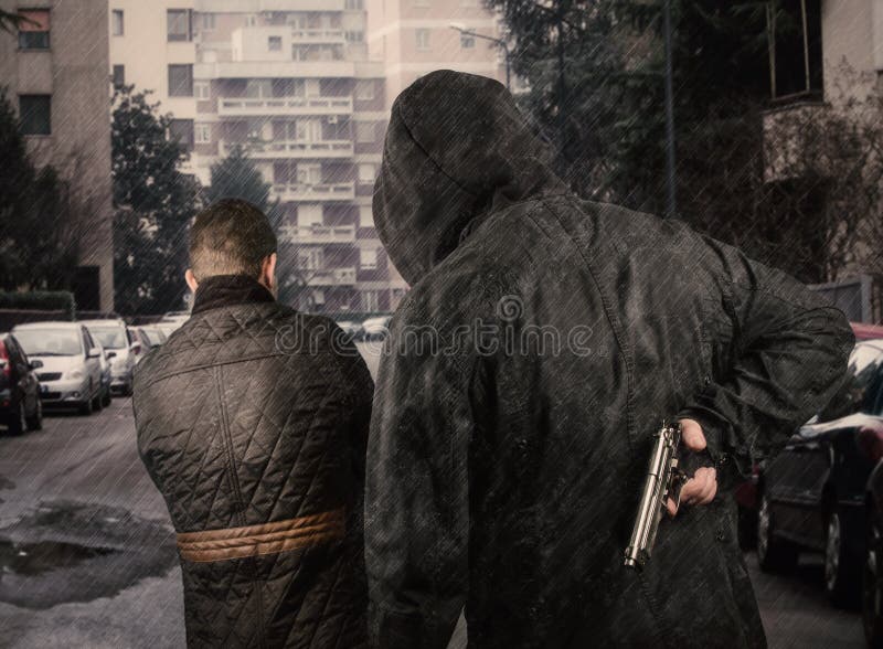 Street Robber with a Knife - Killer Person with Sharp Knife about To ...