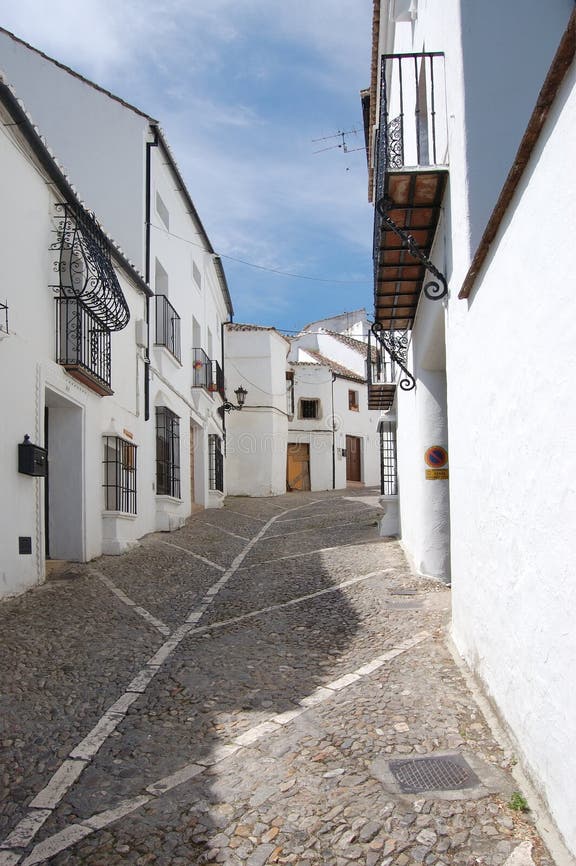 Street in Ronda stock photo. Image of ronda, cobblestone - 8399392