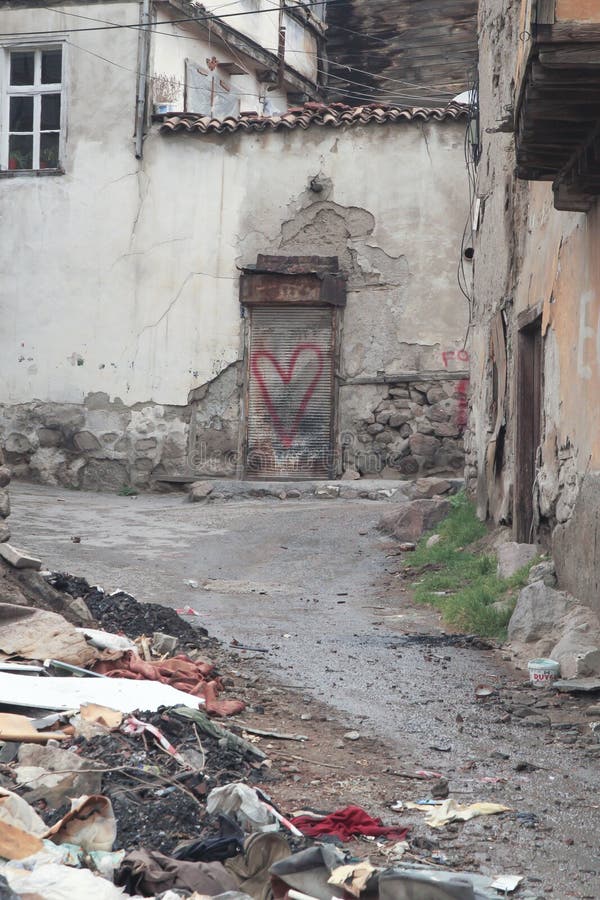 Street with ruins stock photo. Image of demolition, disaster - 71819756