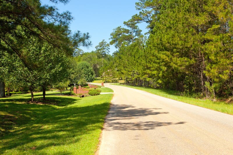 Street in Rural Community stock image. Image of countryside - 25129569