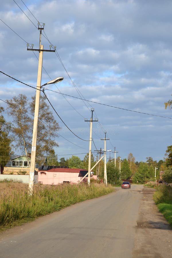 Street of the Russian Countryside Stock Image - Image of destination ...