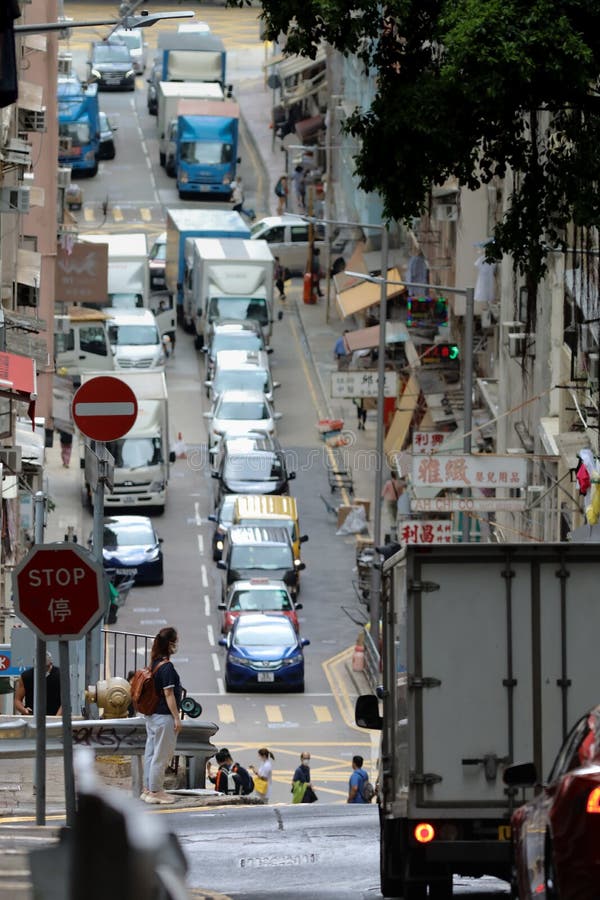 Street Scape of the Incline, Eastern Street, Hk 11 Jue 2021 Editorial ...