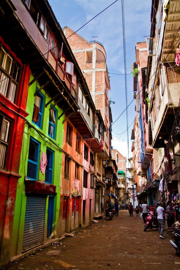 Street Scene of Kathmandu, Nepal Editorial Photography - Image of ...
