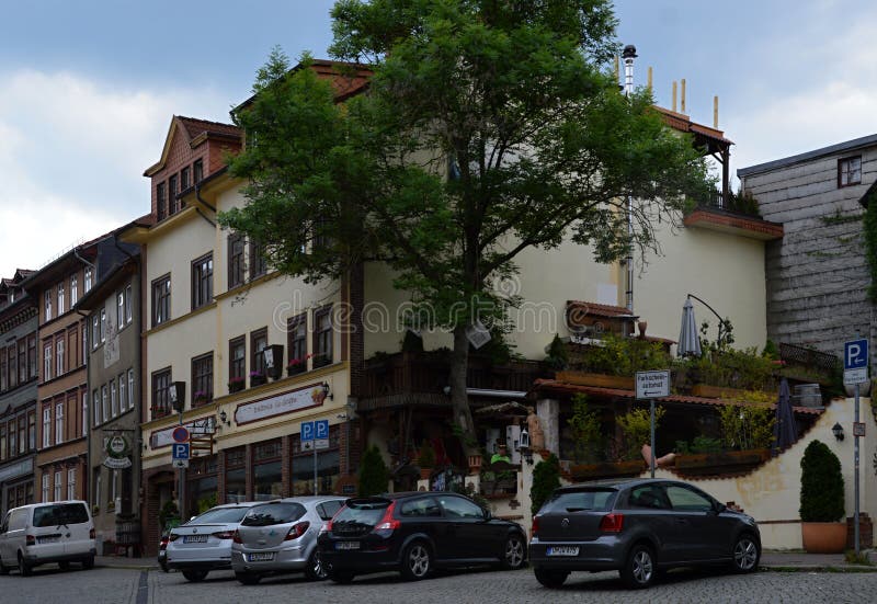 Street Scene in the Old Town of Eisenach, Thuringia Editorial Photo ...