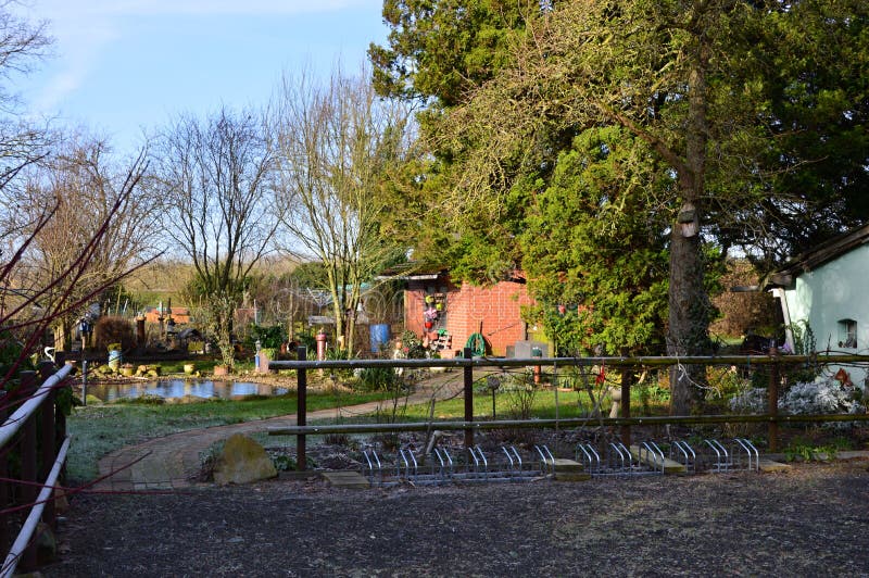 Street Scene in the Village Eilte, Lower Saxony Stock Image - Image of ...
