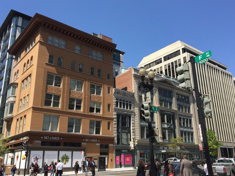 Street Scene in Washington DC Editorial Stock Photo - Image of columbia ...