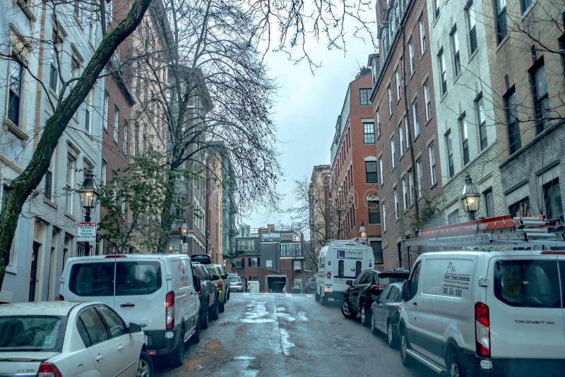Street Scenes on Rainy Day in Boston Massachusetts Editorial Image ...