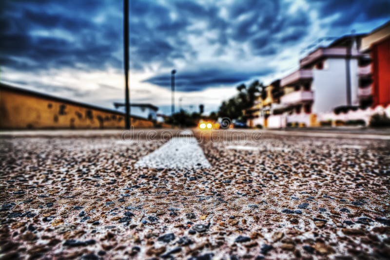Street Seen from the Ground Stock Image - Image of city, race: 63610457