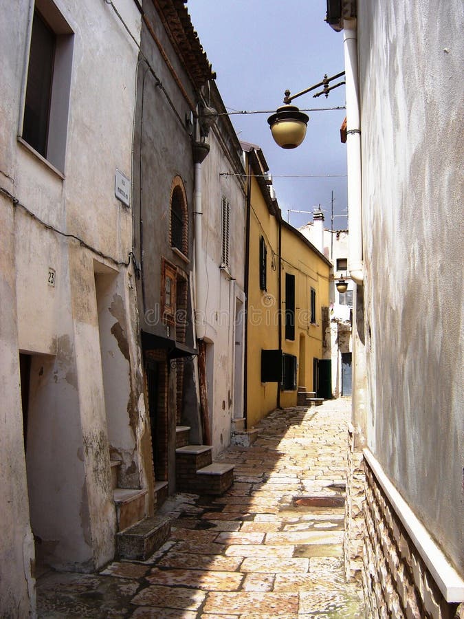 Street of Serra Capriola stock photo. Image of italy, typical - 2748528