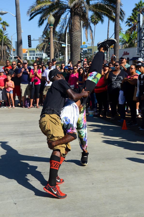 Street show editorial image. Image of dance, flip, angeles - 44771555