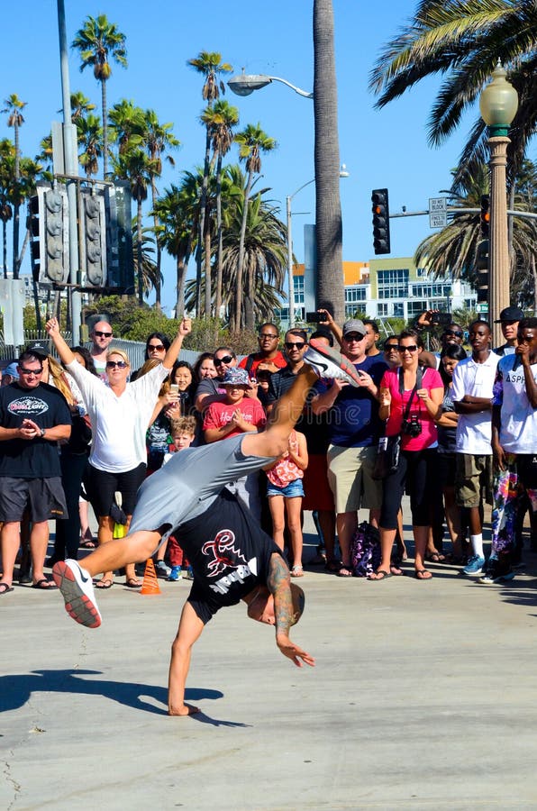Street show editorial image. Image of flips, show, pier - 44771590