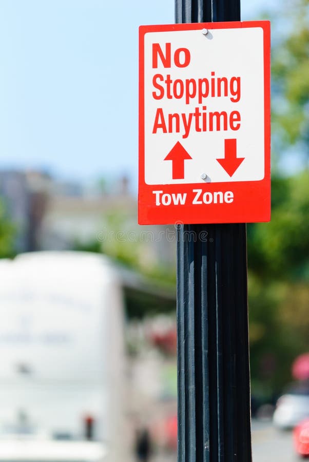 No Stopping Anytime Road Sign Stock Photo - Image of sign, stopping ...