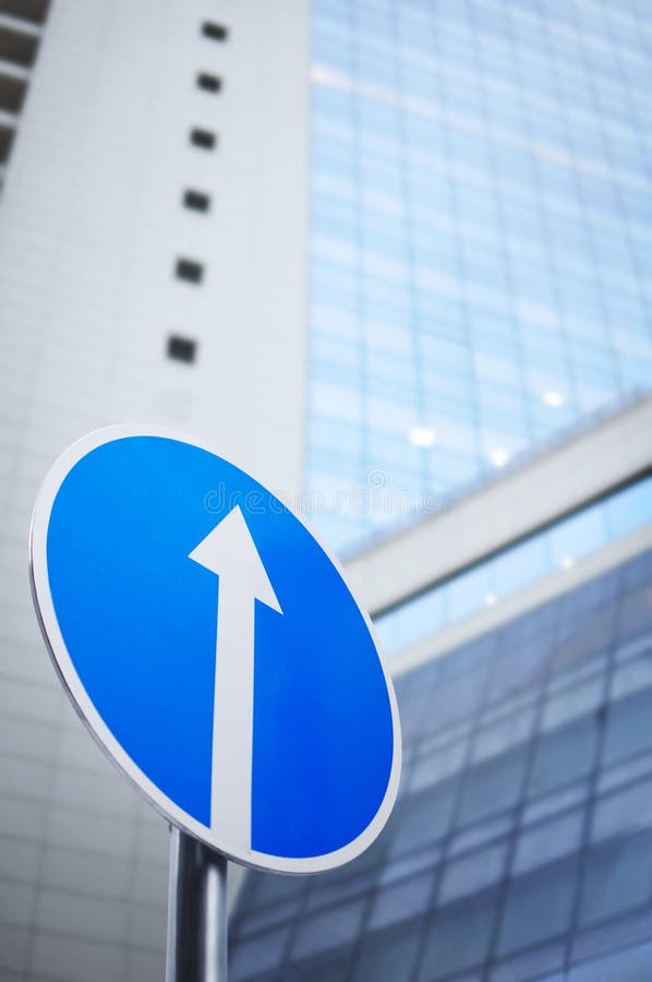 Street sign arrow up stock image. Image of signpost, city - 17386297
