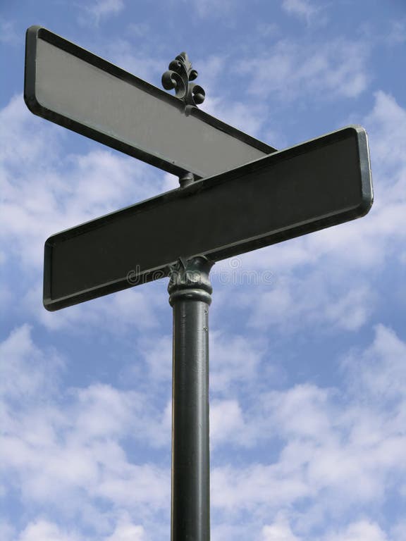 Street Sign - blank stock photo. Image of guide, street - 2261838