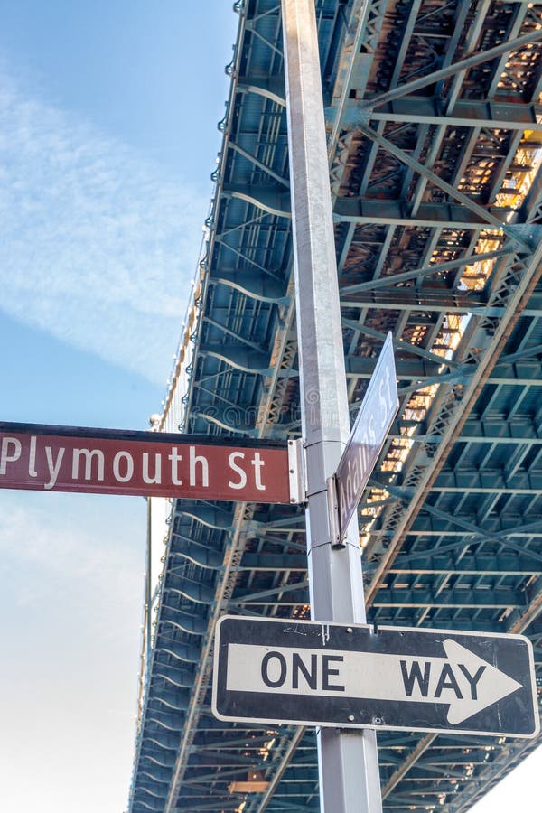 Street Sign in Brooklyn, NYC Stock Image - Image of scene, signs: 64525421