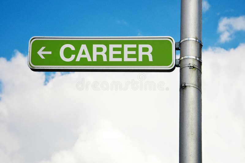 Careers - Road Sign. stock photo. Image of motivational - 4563810