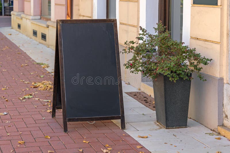 Street Sign Chalkboard stock photo. Image of board, commercial - 254567264
