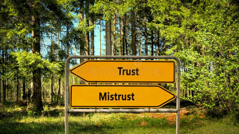 Street Sign To Trust Versus Mistrust Stock Photo - Image of cheating ... Street Sign To Trust Versus Mistrust Stock Photo - Image of cheating ...