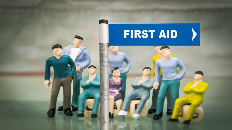 Street Sign First Aid stock photo. Image of stable, responder - 172078664