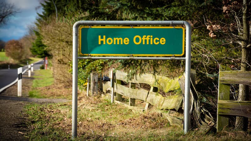 Street Sign Home Office stock photo. Image of street - 215445024