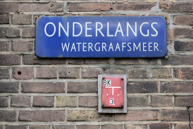 Street Sign Onderlangs at Amsterdam the Netherlands 26-4-2023 Editorial ...