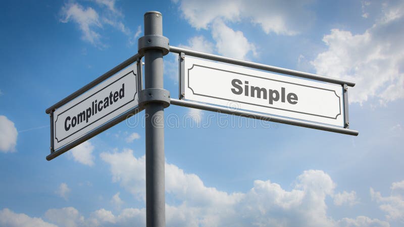 Complicated Sign stock image. Image of driving, drive, point - 740007